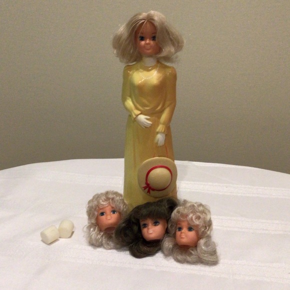 Other | Vintage Lady Lovely Locks Doll Bubble Bath Bottle Empty And 3 ...